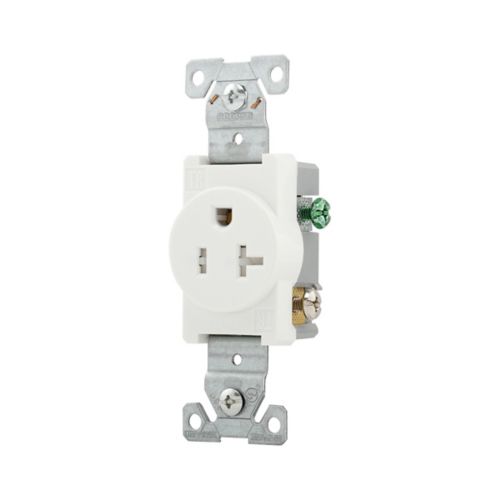 Eaton TR1877W-BXSP Commercial 20A Single Receptacle | 125V | Tamper ...