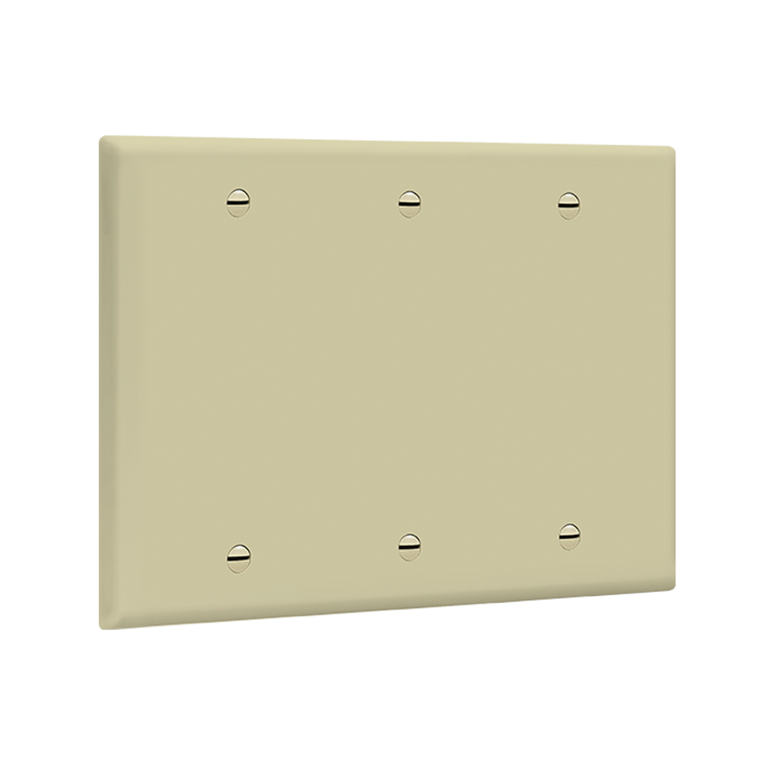 3-Gang Blank Wall Plate | Residential Grade